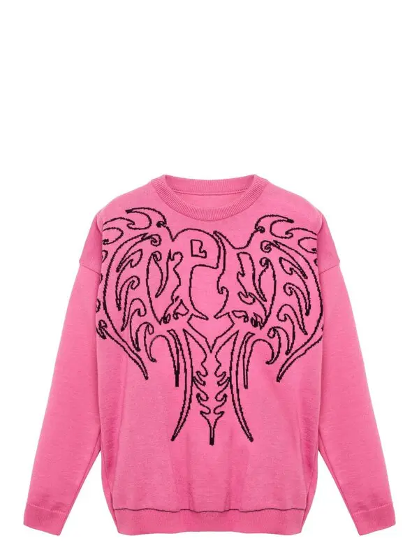 PALOMA LIRA Tribal Goth Sweater - Rose Gold