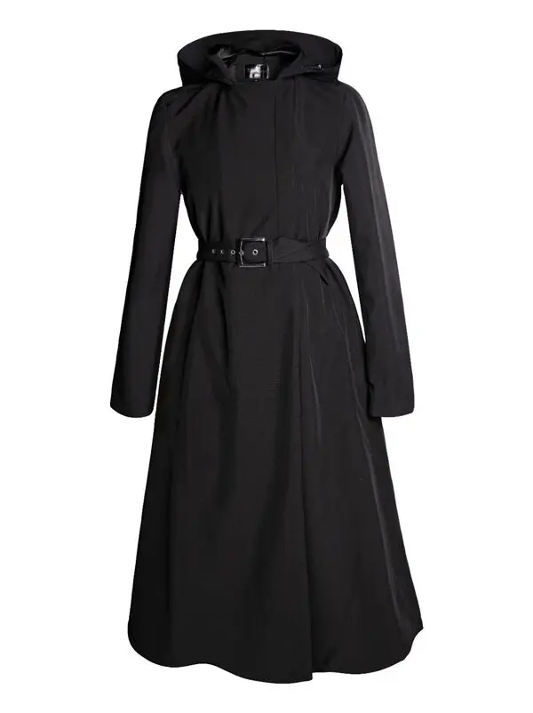 RAINSISTERS Short Waterproof A-line Coat - Black