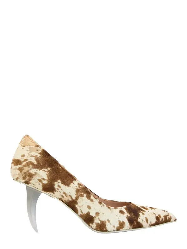 RIVERPEACE.CO Pointed-toe Blade High Heels - Black/brown/gray