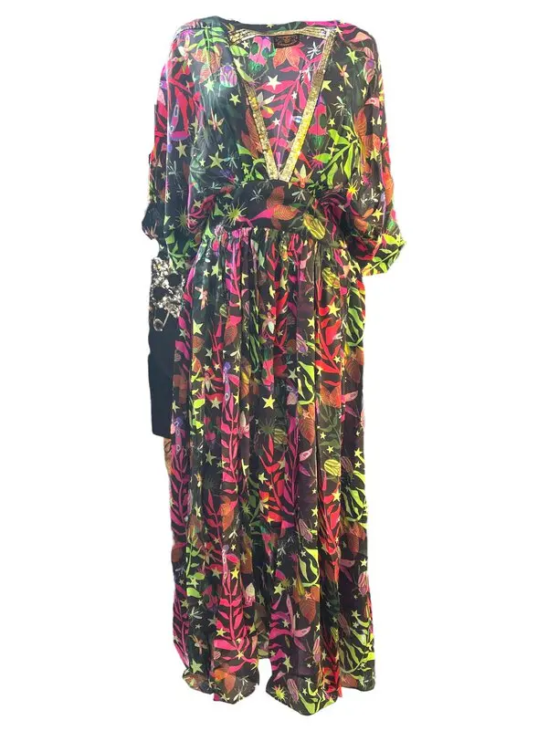 ANY OLD IRON Concrete Jungle Maxi Dress - Black/gold