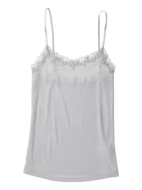 Uwila Warrior Soft Silk Lace Camisole - Grey