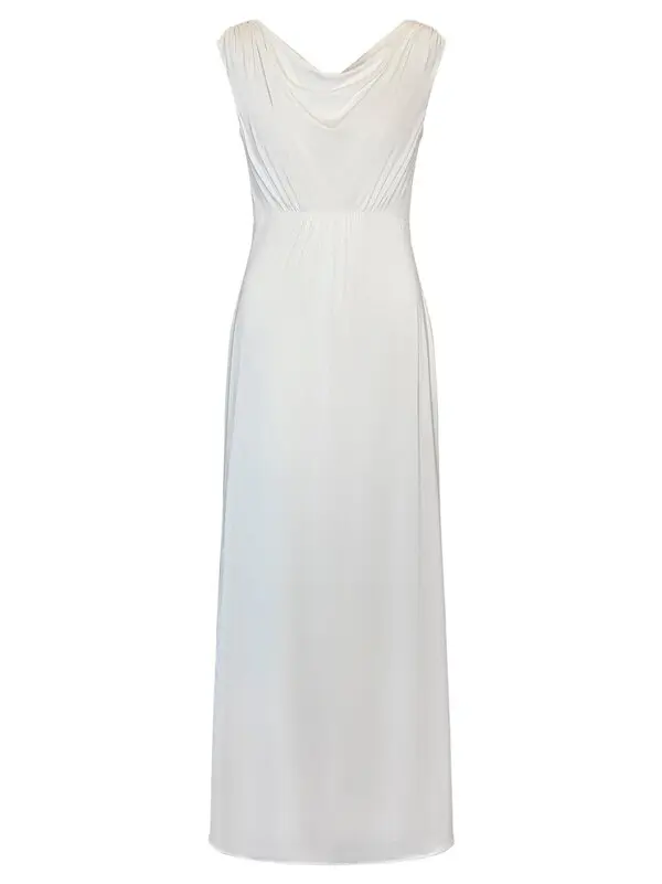 ALIE STREET LONDON Cruise Cowl Neck Maxi Dress - White