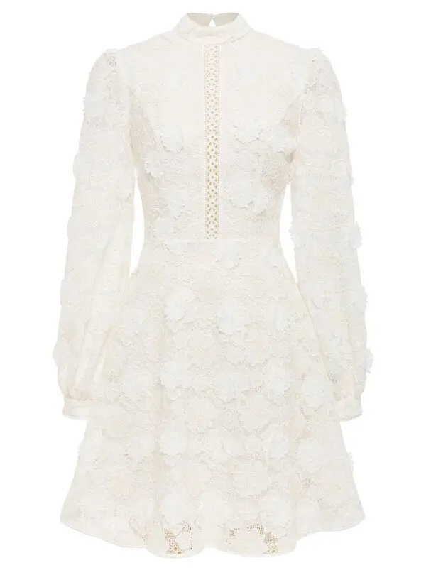 EMMA WALLACE Fen Lace Cocktail Dress - White
