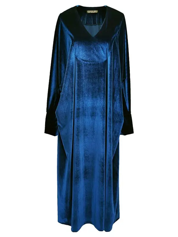 JENNAFER GRACE Gracie Velvet Caftan - Blue