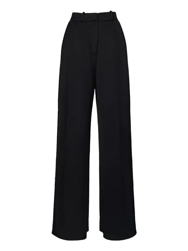 ANSE VICTORIN Amara Silk Cotton Trousers - Black