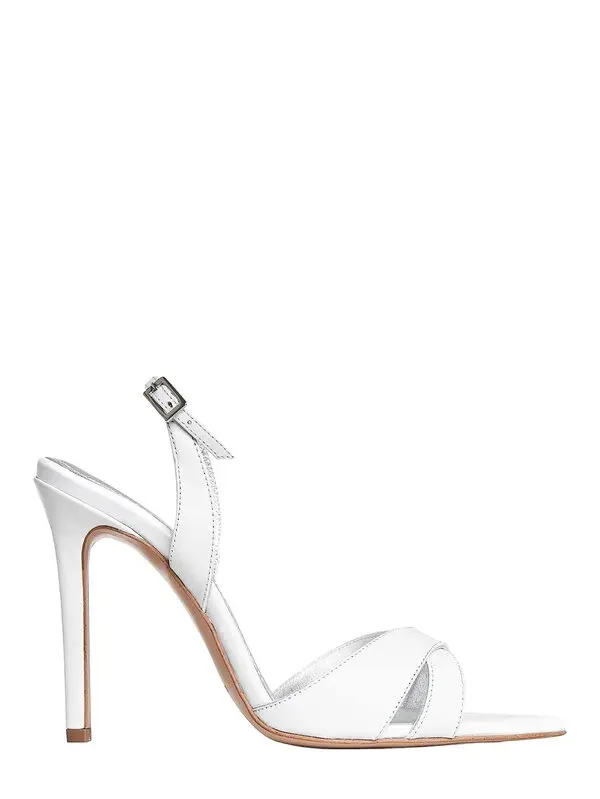 GINISSIMA Thea Leather Sandals - White