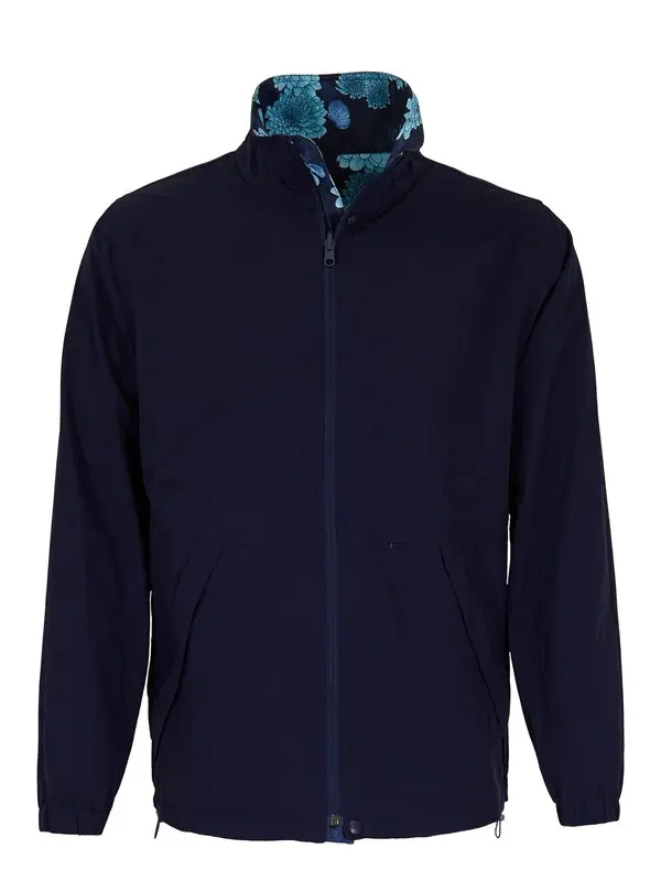 LORDS OF HARLECH Pascali Serious Floral Reversible Performance Jacket - Blue