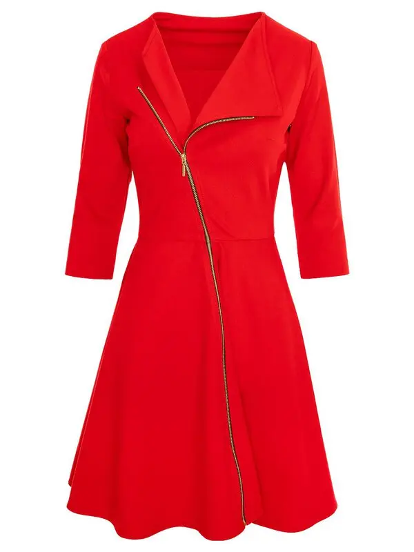ROSERRY Chelsea A-line Jersey Dress - Red