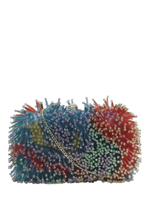 SIBYLLA DELPHICA Embellished Clutch - Blue/green