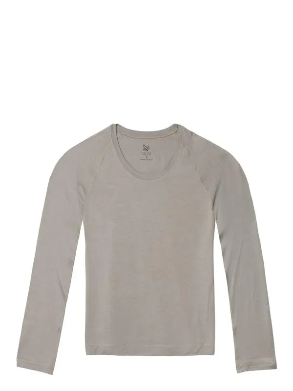 ON/OFF ESSENTIALS Bamboo Long Sleeve Tee - Grey