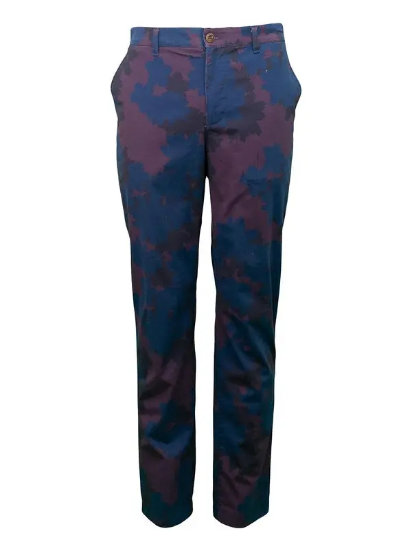 LORDS OF HARLECH Charles Salerno Floral Pant - Purple