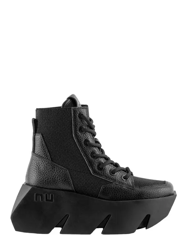 United Nude Bull Combat Boots - Black