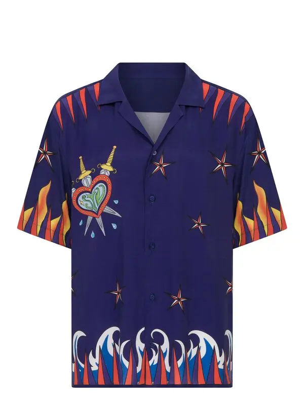 JE TE VEUX Sailor Shirt - Blue