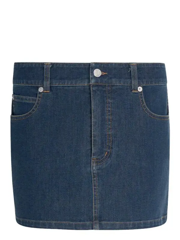CIRCULAR PATH Micro Mini Skirt - Blue
