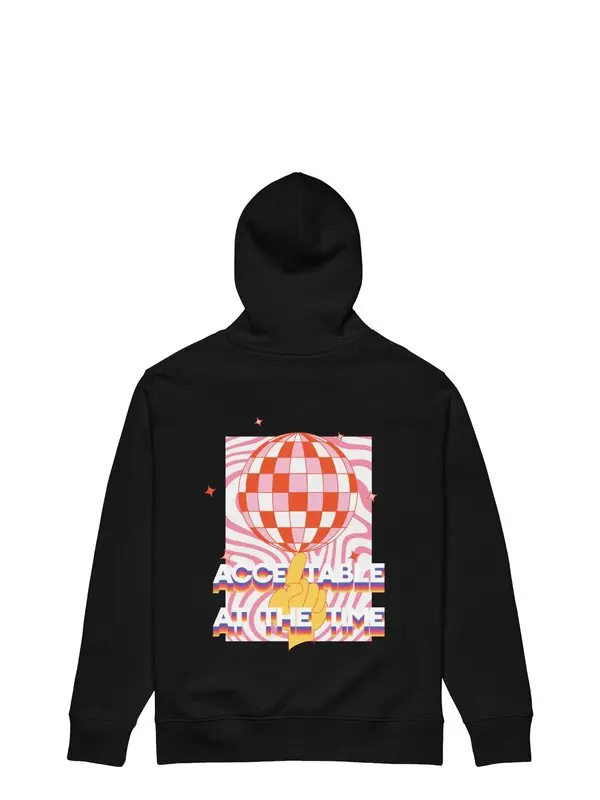 ANCHOR & CREW Organic Cotton Embroidered Heavyweight Hoodie - Black