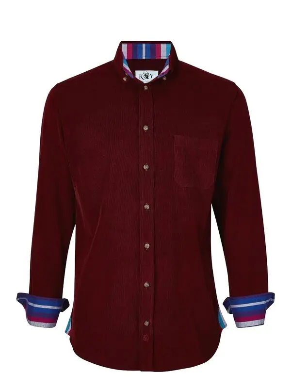 KOY CLOTHING Port Cord Shirt - Red