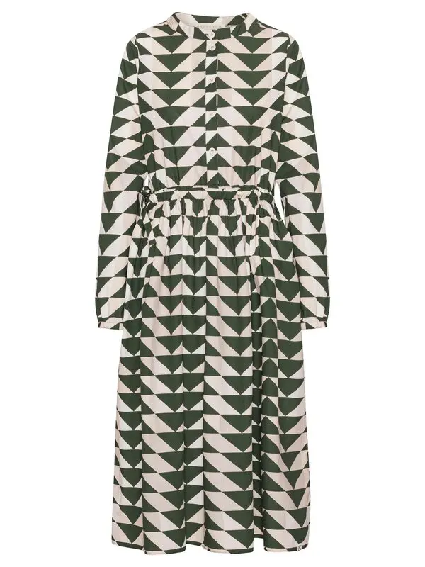 GROBUND Agnete Organic Cotton Dress - Green