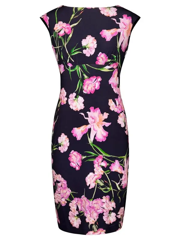 ALIE STREET LONDON Pippa Shift Dress Midnight Blossom - Blue