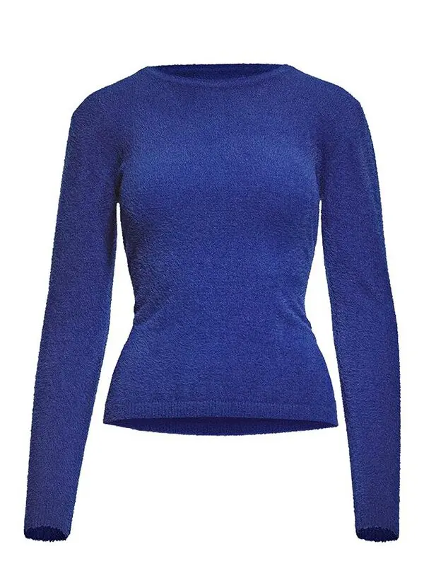 MAISON SEL Long-sleeve Knit Top - Blue