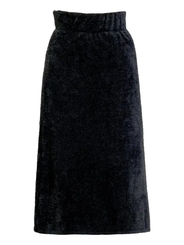 MAISON BOGOMIL High-waisted Knit A-line Skirt - Black