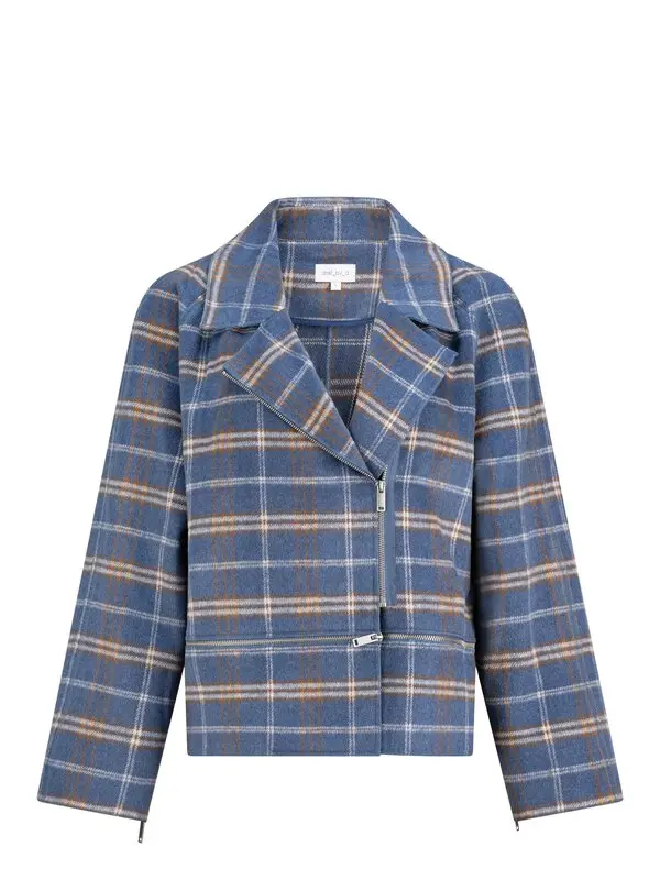 DREF Beech Check Jacket - Blue