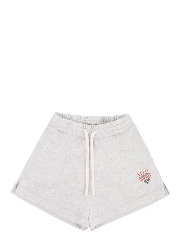 VELD Amstel Sport Tennis Cropped Sweat Short - Grey