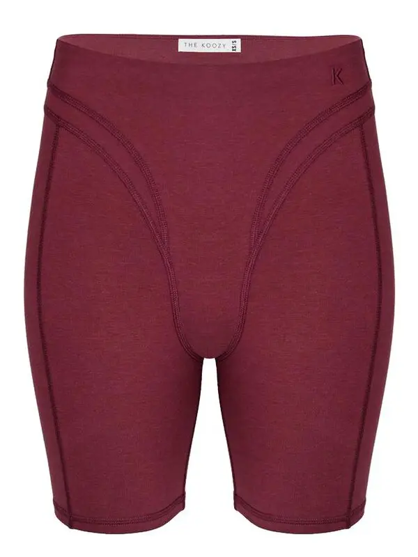 THE KOOZY Monroe Stretch Fitted Shorts - Red