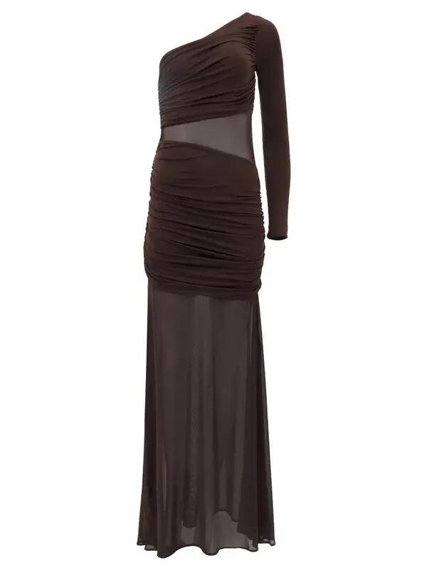 FOREVER YOUNG THE LABEL Brooke Maxi Jersey Gown - Brown