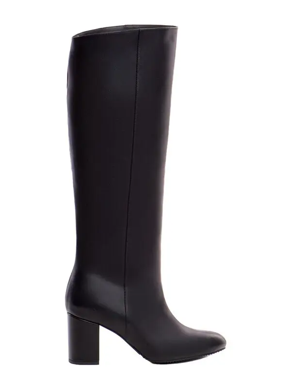 THE 5TH ELEMENT Runa Leather Slouch Boots - Black