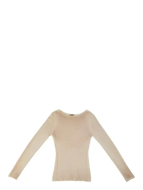 VANILLA&CHOCOLATE Boat Neck Cashmere Sweater - White