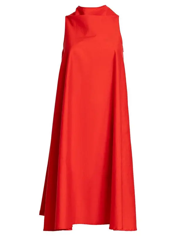 BIANCA POPP Bell Dress Short In Cotton - Red