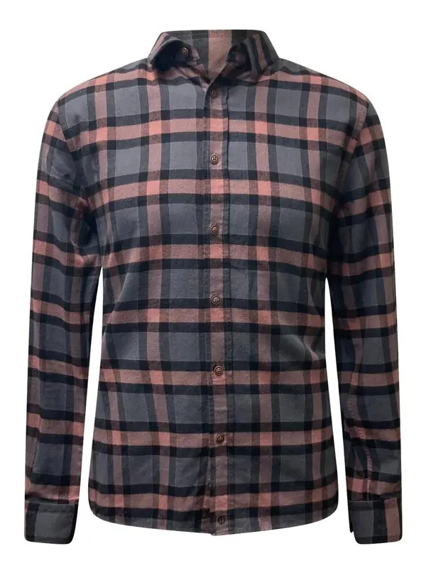 VUSTRA Ascent Plaid Light Flannel Shirt - Grey