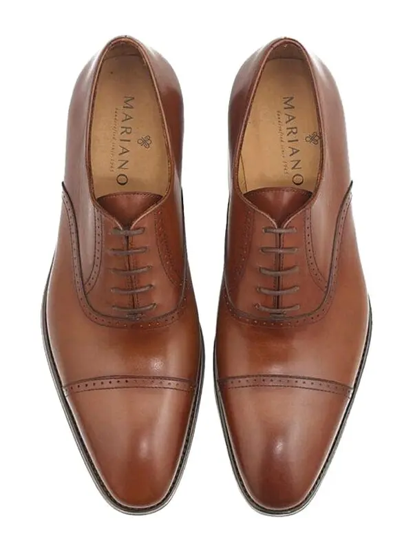 MARIANO SHOES Sintra Calf Leather Oxford - Brown
