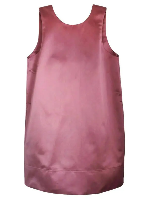 LANGNER Marsala Satin Mini Dress With Bow - Pink