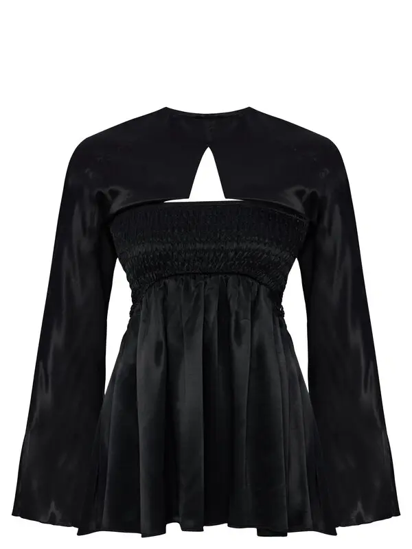 PCFG Long Sleeve Mini Dress - Black