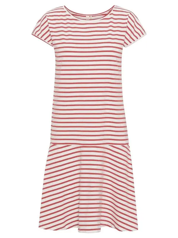 GROBUND The Marianne Striped Jersey Dress - Red