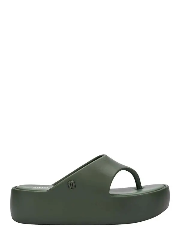 Melissa Platform Thong Sandals - Green