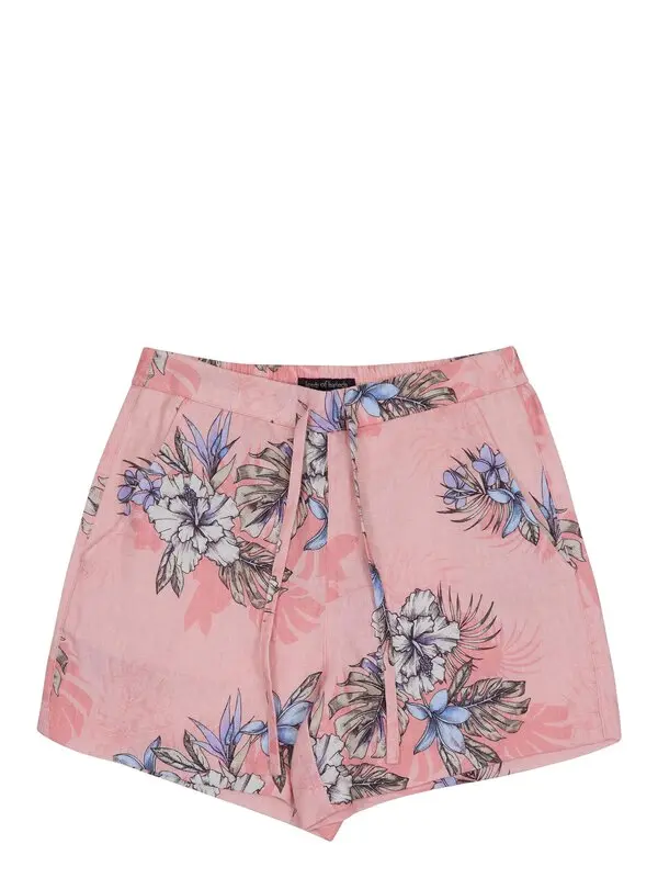 LORDS OF HARLECH Leanne Exotic Floral Short - Pink