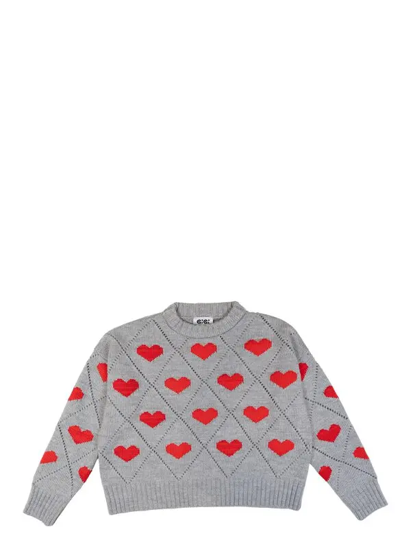 GIGI KNITWEAR Love Sweater - Grey