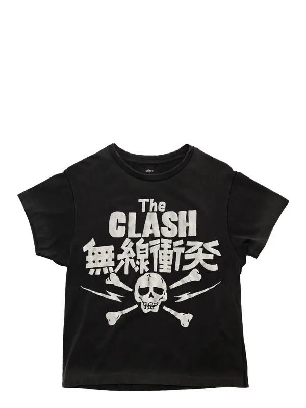 OTHER UK The Clash Japan Vintage Band T-shirt - Black
