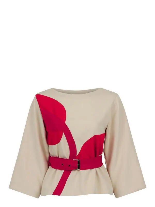 MARY DICKOW Halima Top - Beige