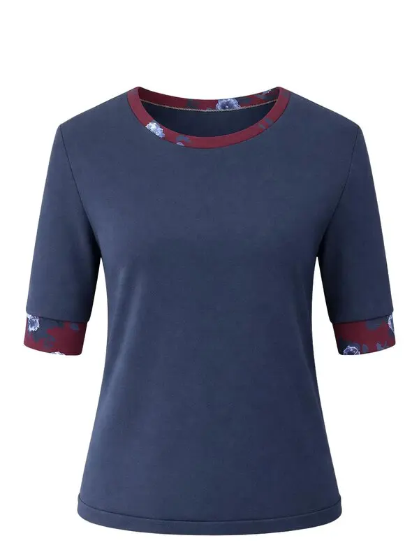 SOPHIE CAMERON DAVIES Cotton Jersey T-shirt - Blue