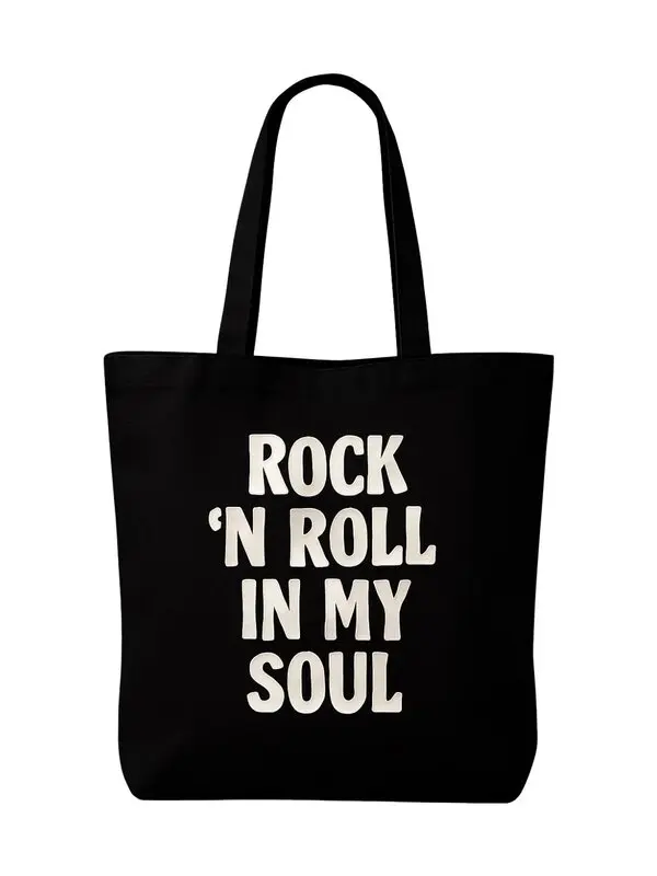 LITTLE LIES Rock N Roll Tote Bag - Black/white