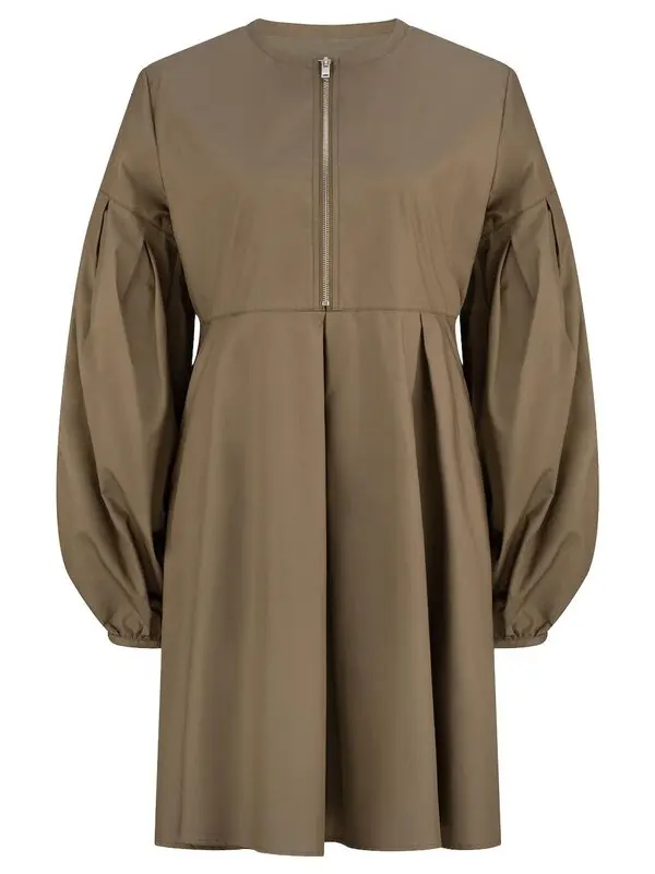 DREF Eris Balloon Sleeve Dress - Green