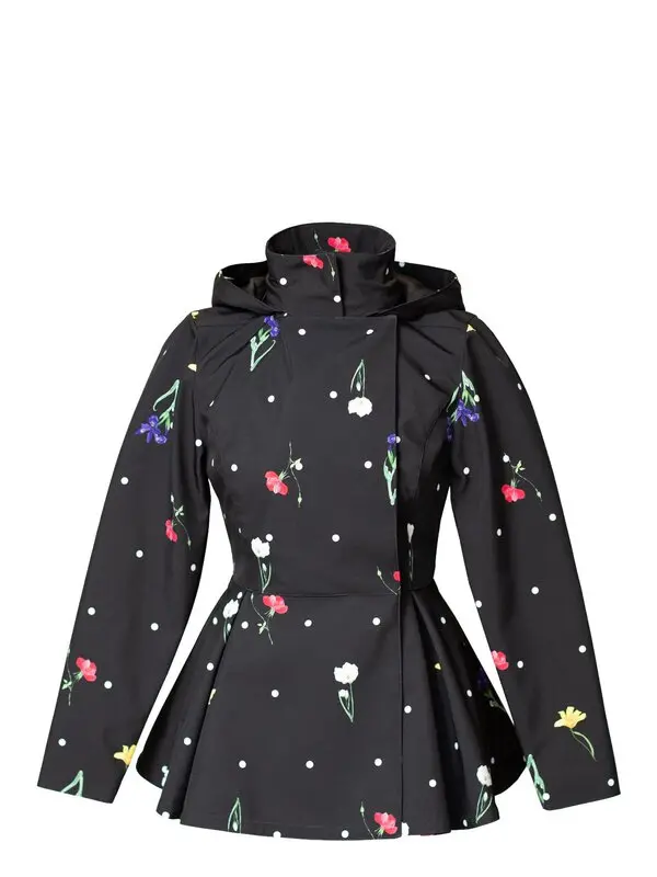 RAINSISTERS Jacket With Detachable Hood - Black