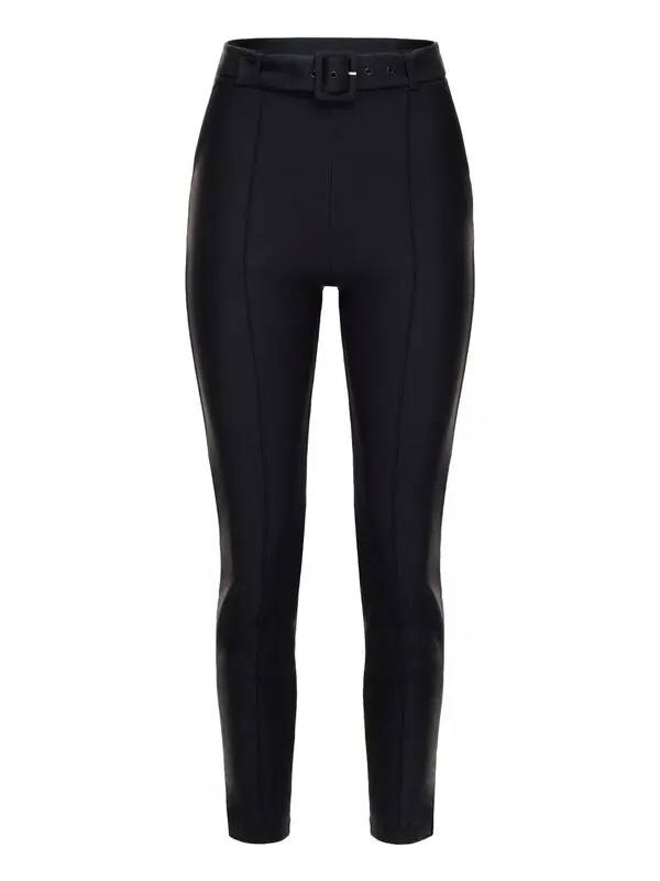 GOLDIE BYRD Belted Hybrid Pants - Black