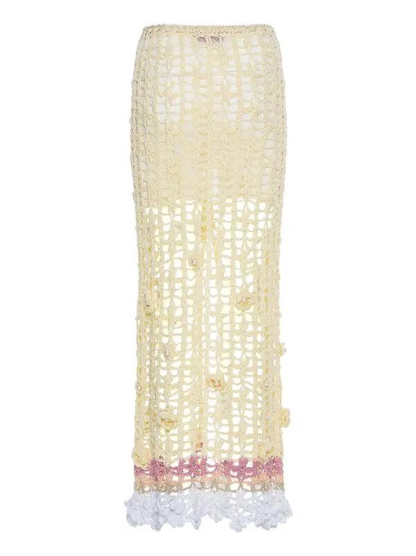 ANDREEVA Handmade Crochet Skirt - Yellow