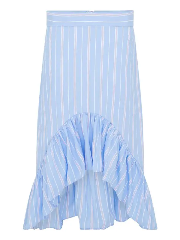 LISA THE LABEL Le Jardin Blossom Puff Skirt - Blue