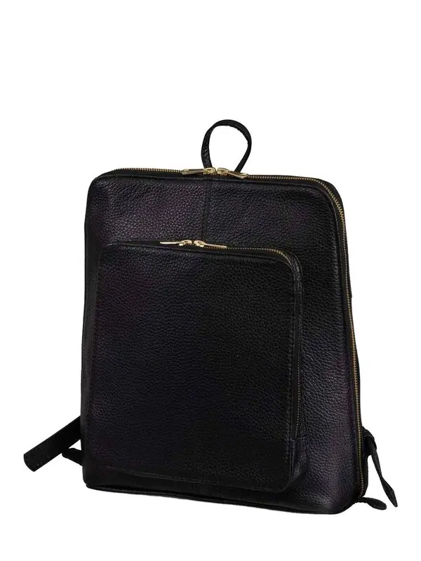 HIDES LEATHER CO. Leather Laptop Backpack - Black