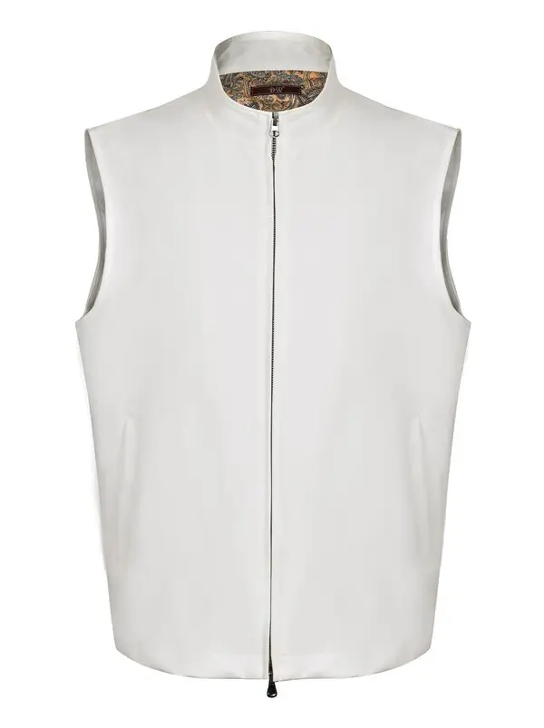 DAVID WEJ Ashford Relaxed Gilet - White